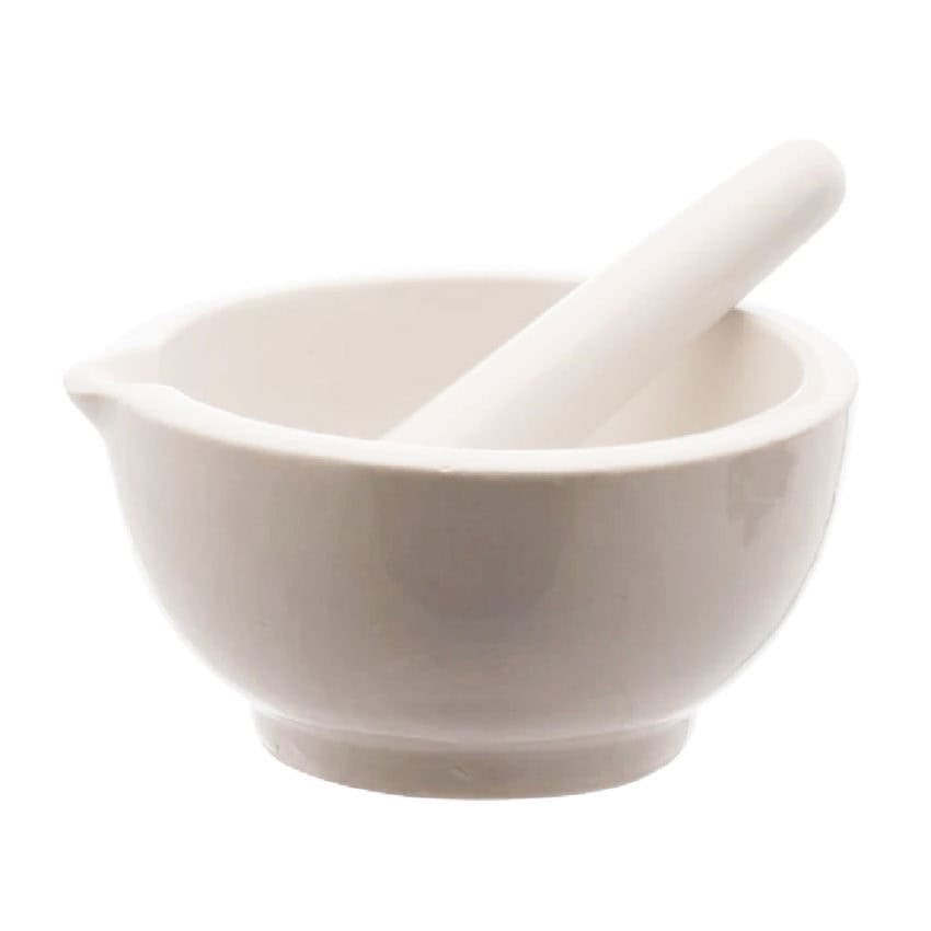 Porcelain Mortar and Pestle (Glazed) 80mm – BICS
