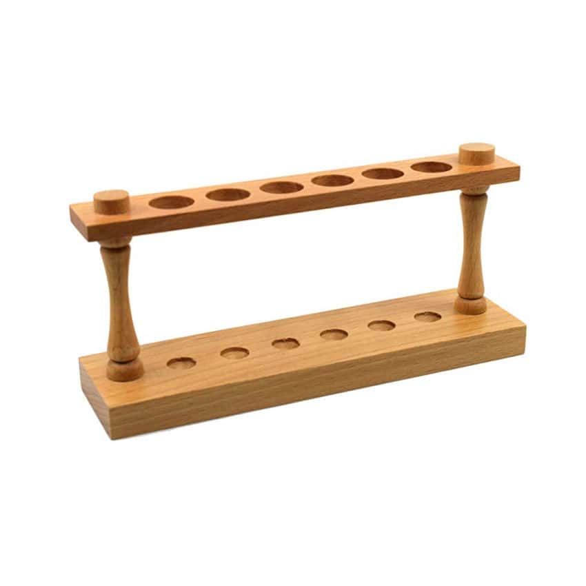 Wooden Test Tube Stand 6 Hole – BICS